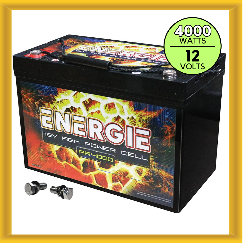 Energie PR4000 4000 Watt 90Ah Capacity 12 Volt Power Cell Left Positiv – DiscountCentralOnline